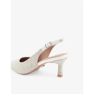 Carvela Corletta Pearl-embellished Slingback Courts