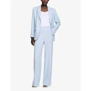 Sandro Striped Sequin-embellished Woven Trousers