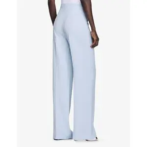 Sandro Striped Sequin-embellished Woven Trousers