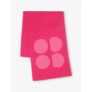Sweaty Betty Logo-print Wool-blend Scarf - Beet Pink