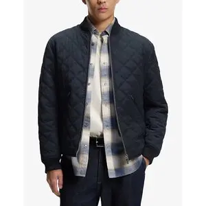 BOSS Reversible Quilted Jacket - Dark Blue