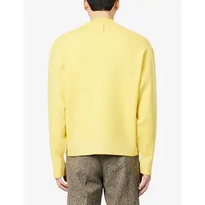 Jacquemus Doppio Knitted Merino-wool Cardigan - Yellow