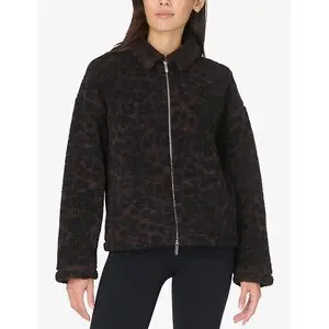Sweaty Betty Leopard-print Fleece Jacket