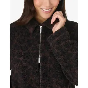 Sweaty Betty Leopard-print Fleece Jacket