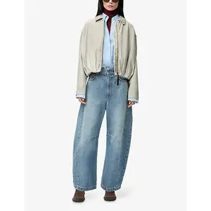 Loewe Draped Long Sleeve Denim Jacket