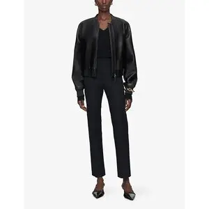 JOSEPH Slim-fit Stretch-woven Trousers - Black