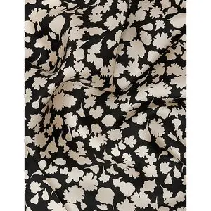 Max Mara Floral-printed Silk Scarf - Black