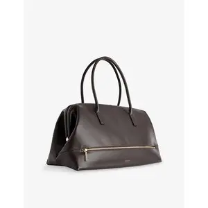 VERAFIED Large Leather Shoulder Bag