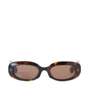 JOSEPH Acetate Oval-Frame Sunglasses Tortoise