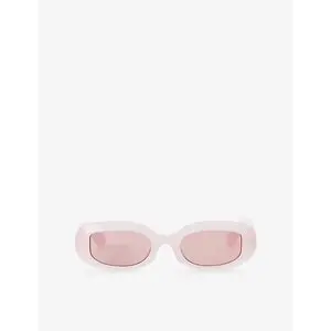 JOSEPH Acetate Oval-frame Sunglasses - Musk