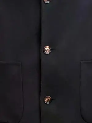 Kiton Reversible Cashmere Overcoat - Blue