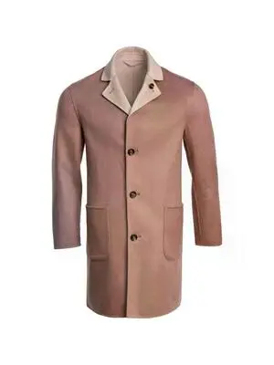 Kiton Parana1 Reversible Cashmere Coat - Brown