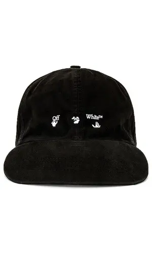 Off-White Logo Baseball Cap - Black & White