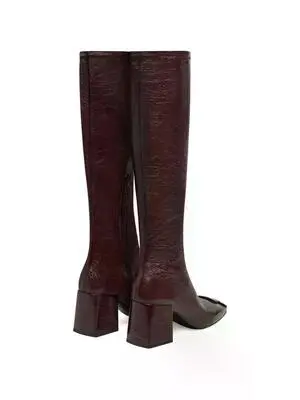 COURREGES Logo-detail Square-toe Boots