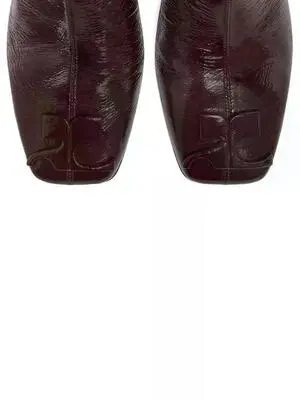 COURREGES Logo-detail Square-toe Boots