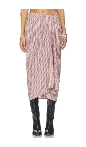 Asymmetric Hem Maxi Skirts