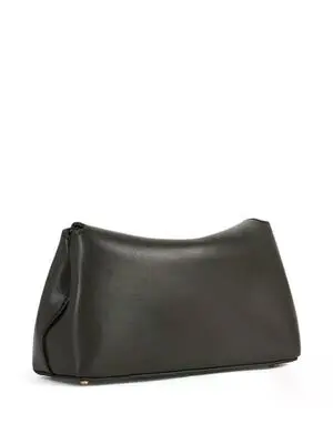 TOTEME Mini T-lock Leather Clutch - Brown