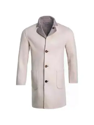 Kiton Reversible Cashmere Coat - Grey