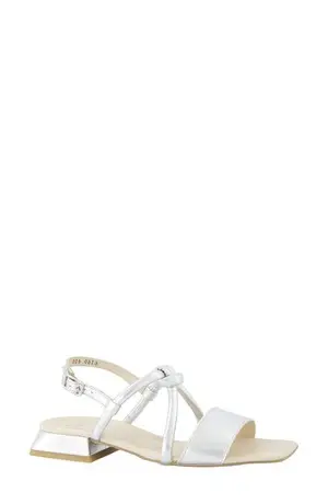Paul Green Dream Square Toe Slingback Sandal - Alu Metallic Future