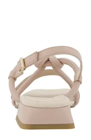 Paul Green Dream Square Toe Slingback Sandal - Biscuit Future Nappa