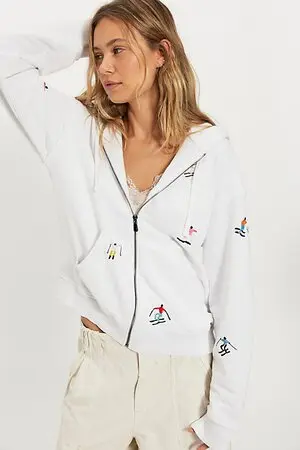 DENIM AND BONE Skier Zip-up Hoodie