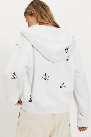DENIM AND BONE Skier Zip-up Hoodie
