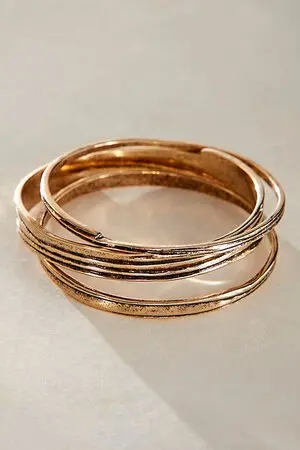 Free People Signature Bangle Set - Gold