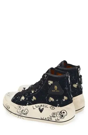 R13 Kurt Platform High-top Sneakers