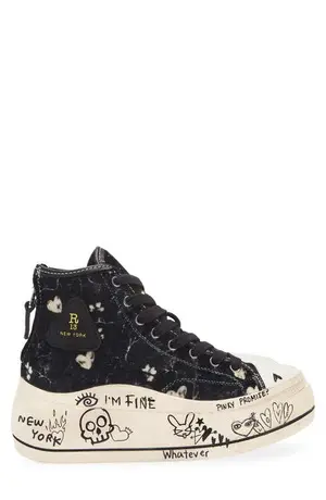 R13 Kurt Platform High-top Sneakers