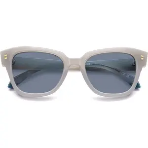 POLAROID 51mm Polarized Cat Eye Sunglasses - White/blue Pz