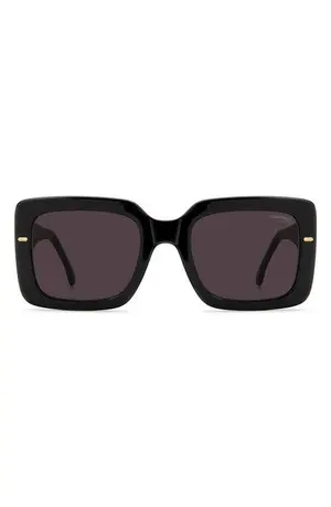 Carrera Eyewear 53mm Rectangular Sunglasses - Black/mauve