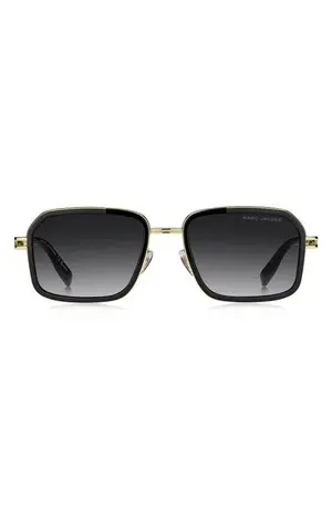 Marc Jacobs 54mm Square Sunglasses - Gold Black/dark Grey Sf