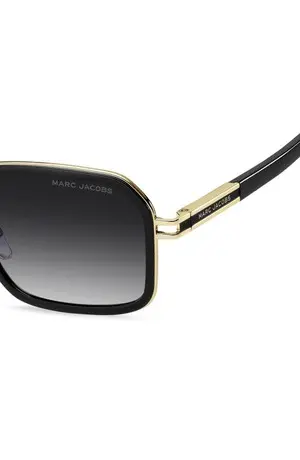 Marc Jacobs 54mm Square Sunglasses - Gold Black/dark Grey Sf