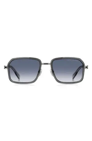 Marc Jacobs 54mm Square Sunglasses - Ruthenium Grey/dk Blue Sf