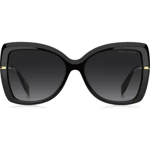 Marc Jacobs 56mm Butterfly Sunglasses - Black/dark Grey