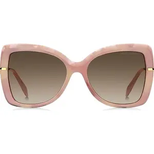 Marc Jacobs 56mm Butterfly Sunglasses - Havana Pink/brown