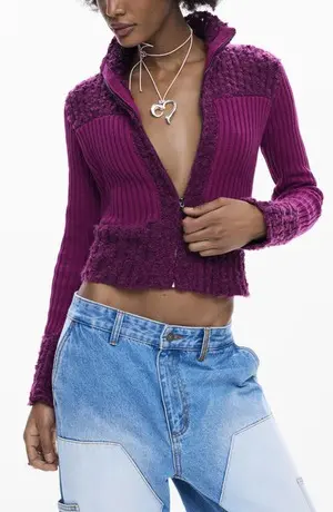Desigual Ribbed Cardigans For Women