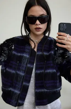 Desigual Appliqué Cropped Jacket