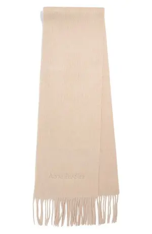 Acne Studios Vinnie Alpaca & Wool Scarf - Oatmeal Melange