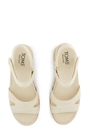 Toms Diana Platform Wedge Sandal - Natural