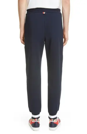 Thom Browne Contrast Pocket Cotton Sweatpants