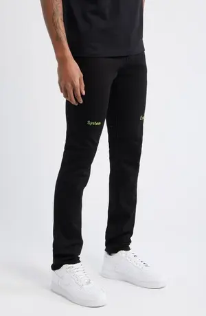 RtA Bryant Digital Cross Skinny Jeans