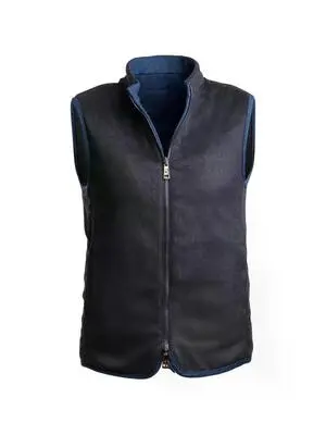 Kiton Reversible Gilet - Blue