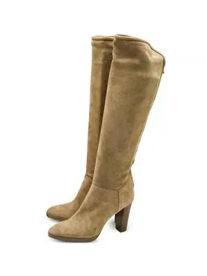 Loro Piana Suede Knee-high Boots
