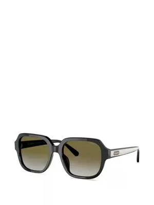 COACH Square Frame Logo Sunglasses