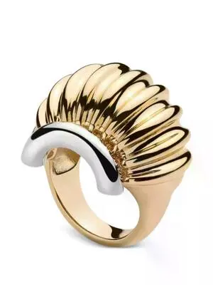 Demarson Lexi Fluted Ring - Gold