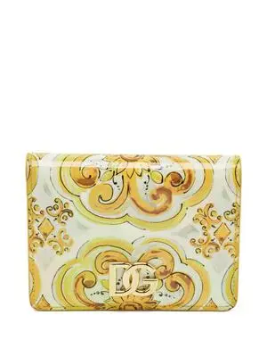 Dolce & Gabbana Leather Card Holder - Neutrals