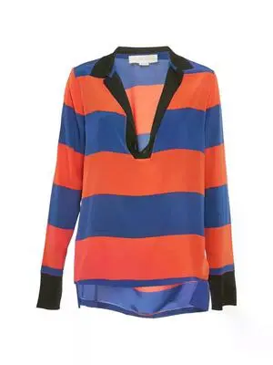 Stella McCartney Silk Striped Top