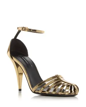 Givenchy Caged High Heel Sandals - Golden