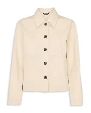 Whistles Mia Pocket Detail Jacket - Neutral